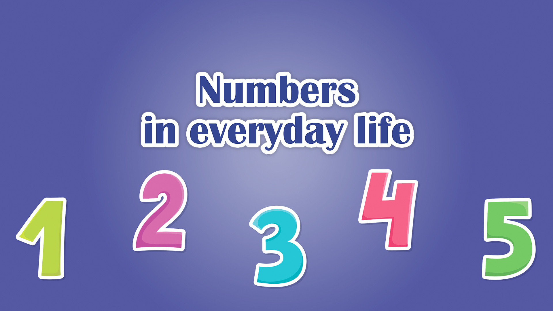 LTC English. Learn. Teach. Create. Numbers in everyday life (мультфильм ...